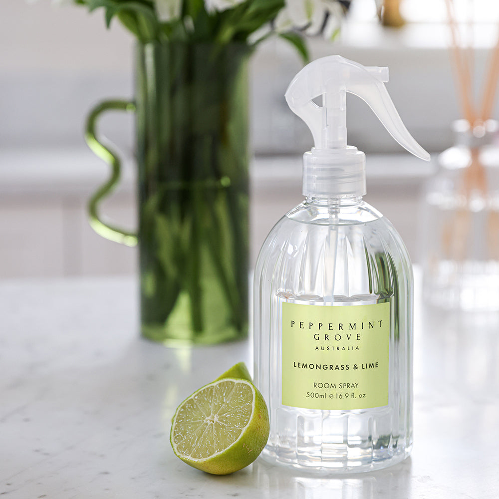 Lemongrass & Lime Room Spray 500ml – Peppermint Grove UK