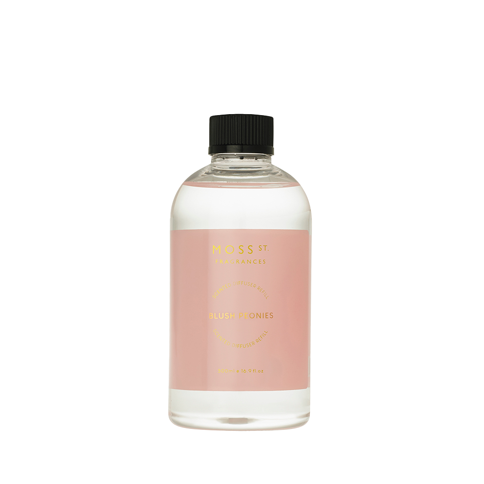 Blush Peonies Ceramic Diffuser Refill 500ml – Peppermint Grove UK