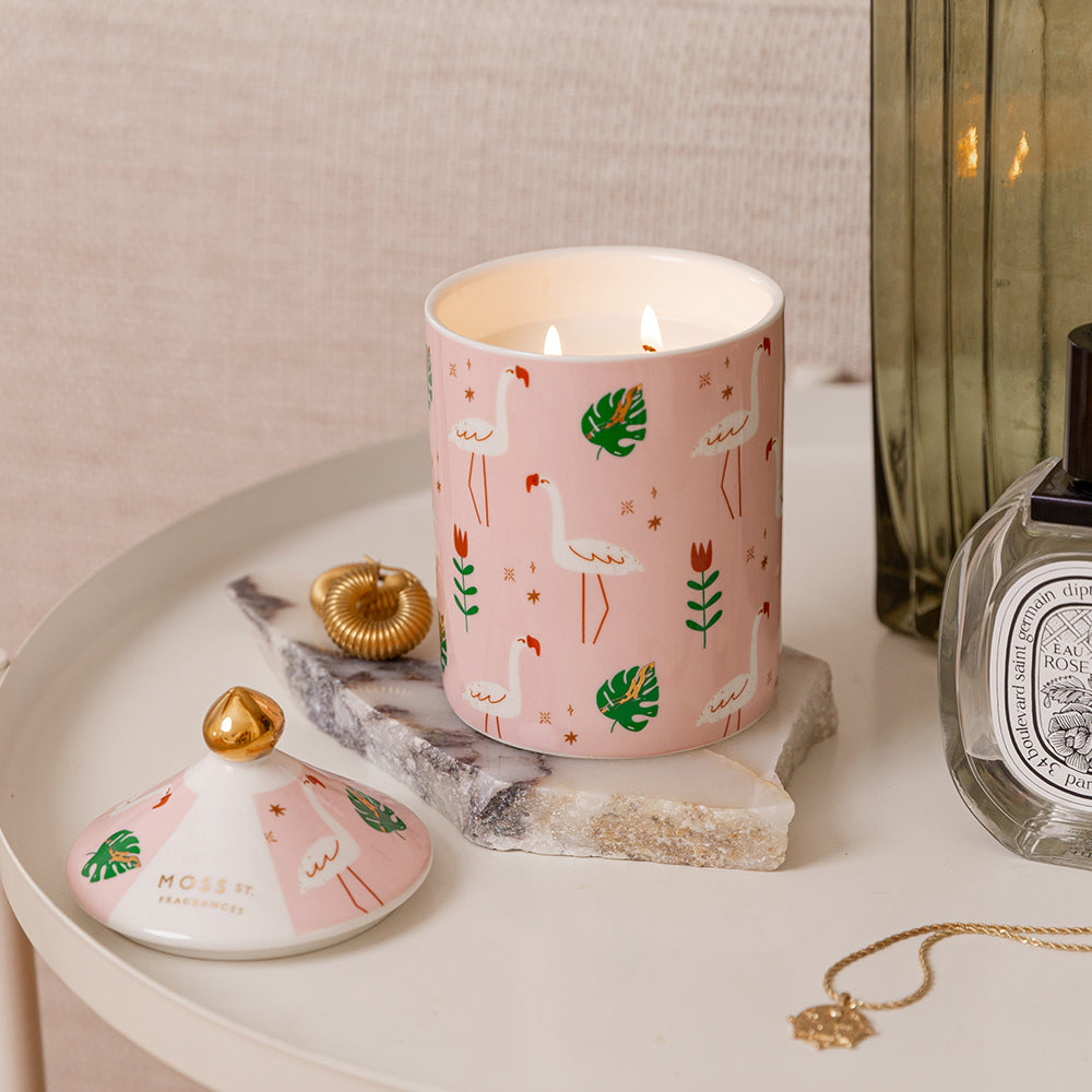 Pink Sugar Ceramic Candle 320g – Peppermint Grove UK